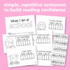 "When I am at SCHOOL" Interactive Sight Word Reader - Kinder Craze