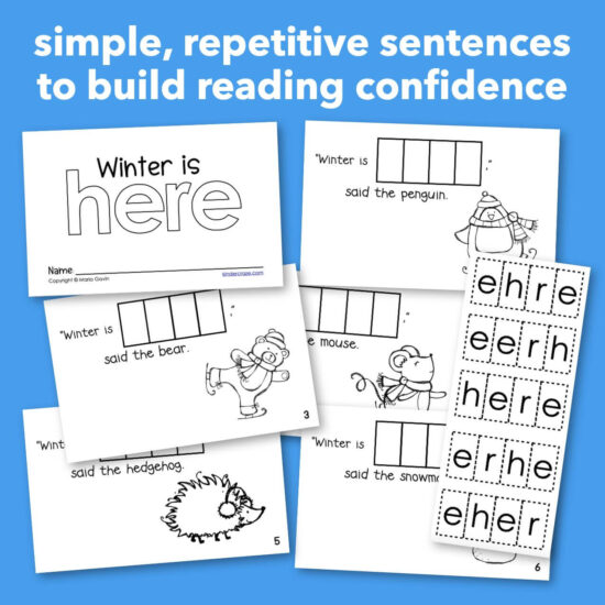 January Sight Word Book: "Winter is HERE" Winter Emergent Reader ...