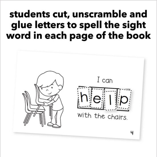 Back to School Emergent Reader Mini Bundle of Interactive Sight Word ...