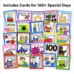 Calendar Cards for Holidays and Special Days - EDITABLE - Kinder Craze
