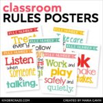 Classroom Rules Posters - Circus Colors - Kinder Craze