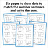 Domino Addition Practice Worksheets - Kinder Craze