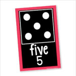 Domino Number Posters 0-20 with Black Background - Kinder Craze