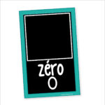 Domino Number Posters 1-20 with Black Backgrounds - French Language ...