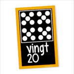 Domino Number Posters 1-20 with Black Backgrounds - French Language ...