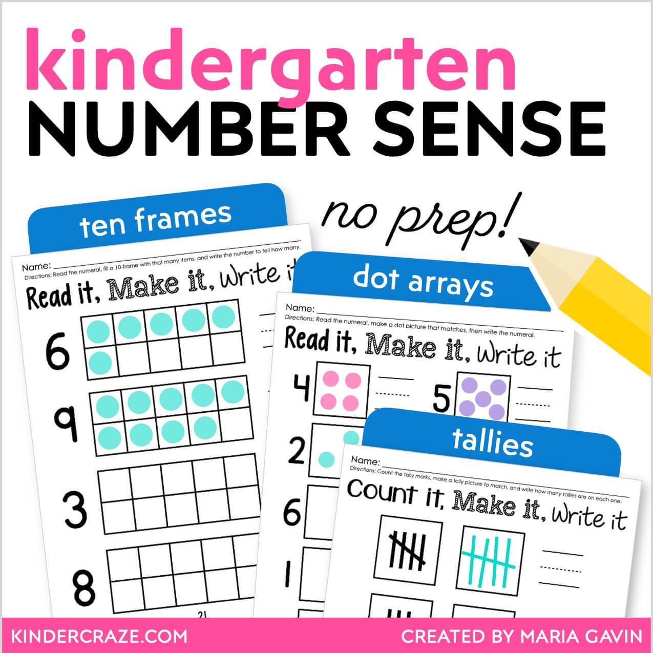 Kindergarten Number Sense Activities Count Tally Number Writing Kindergarten Number Sense Activities Count Tally Number Writing