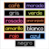 Spanish Color Word Posters with Black Backgrounds - Kinder Craze