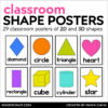 2D and 3D Shape Posters - Kinder Craze