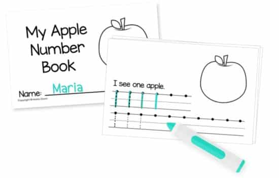 Free Apple Number Writing Book to Master Number Formation