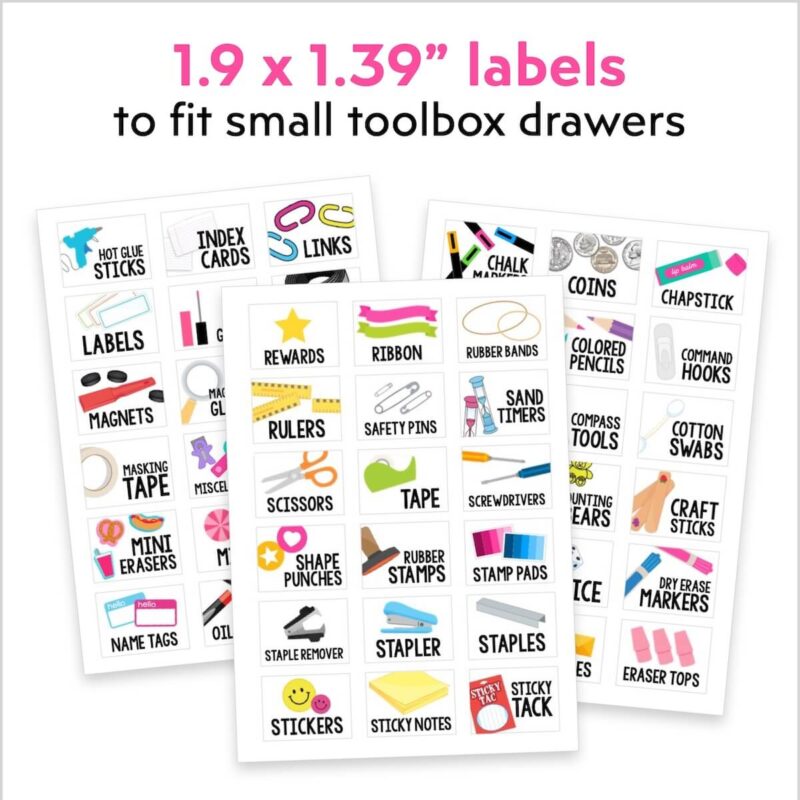 Teacher Toolbox Labels with Pictures - EDITABLE Toolbox Supply Labels ...