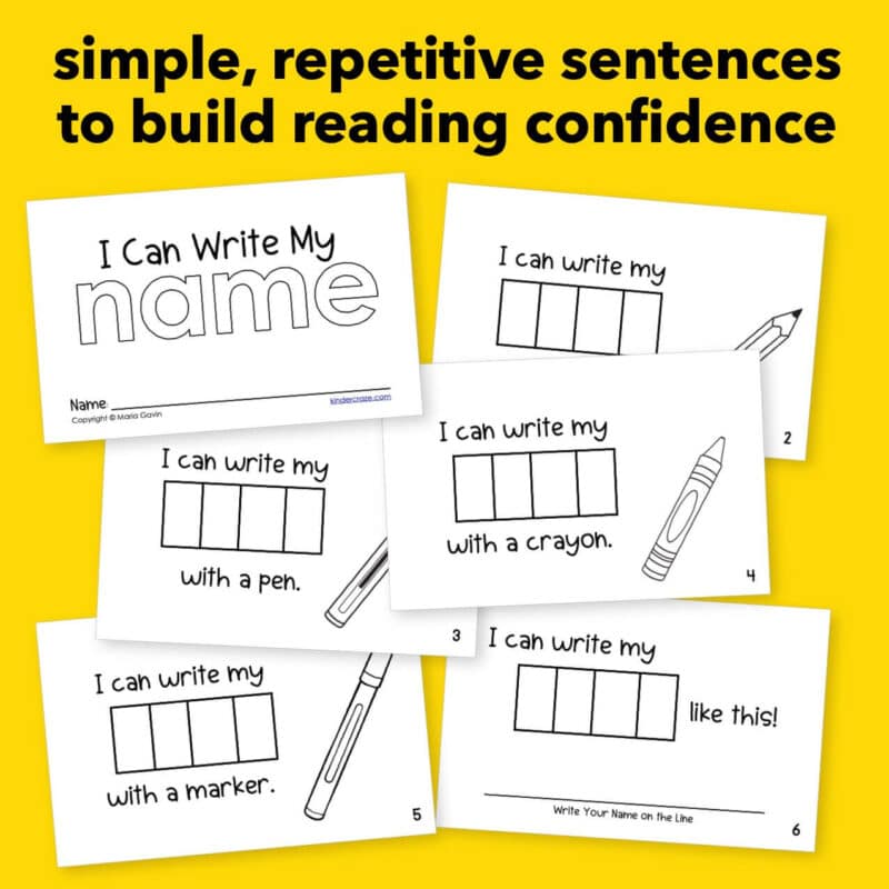 Sight Word NAME: "I Can Write My Name" Emergent Reader Sight Word Book ...